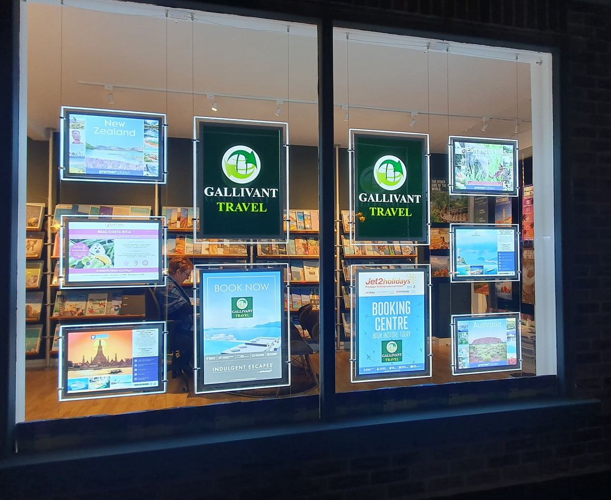 Travel Agents Location Move Prompts LED Window Display Change – iSpi Trade