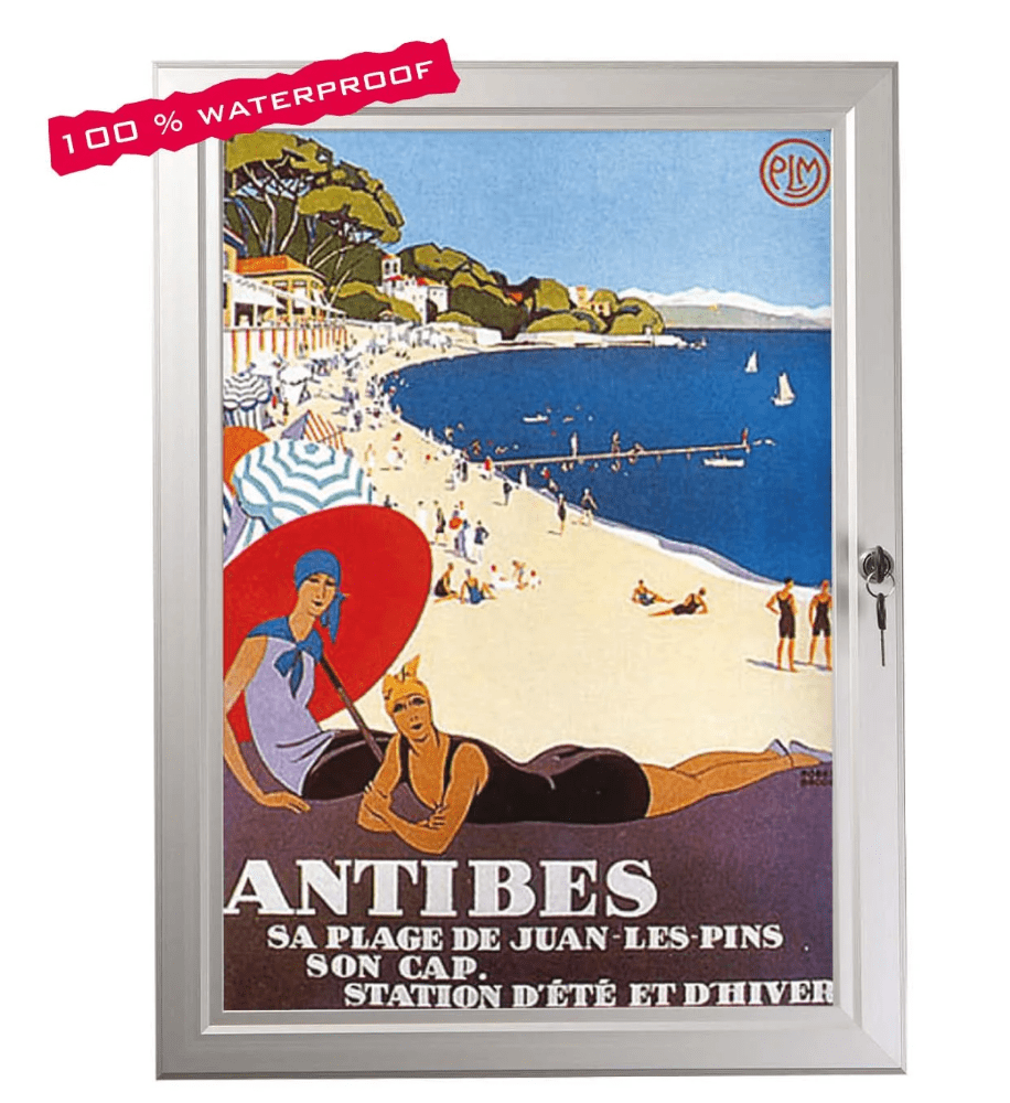 Silver Lockable Poster Case – Weatherproof, Secure & Stylish Display ...