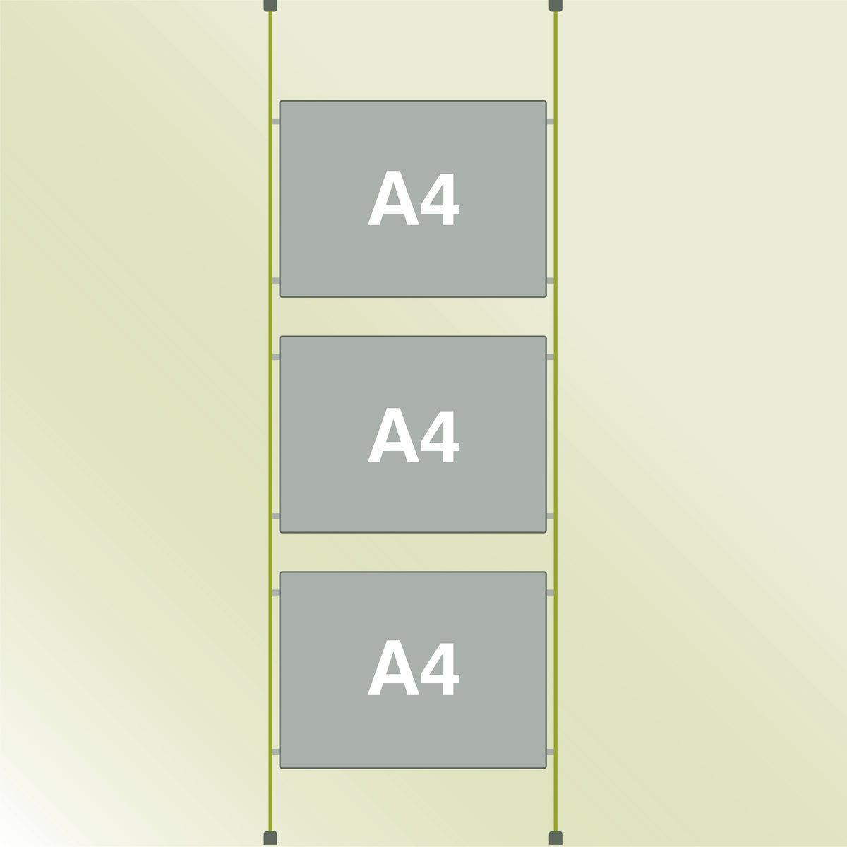 A4 LED Window Display Illuminated Kits, Landscape - 1 Panel | iSpi Trade