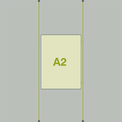 A2 LED Window Displays - 1 Panel, Portrait | iSpi Trade