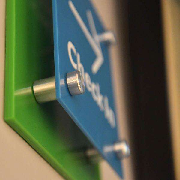 Polished Chrome Finish Sign Fixings | iSpi Trade